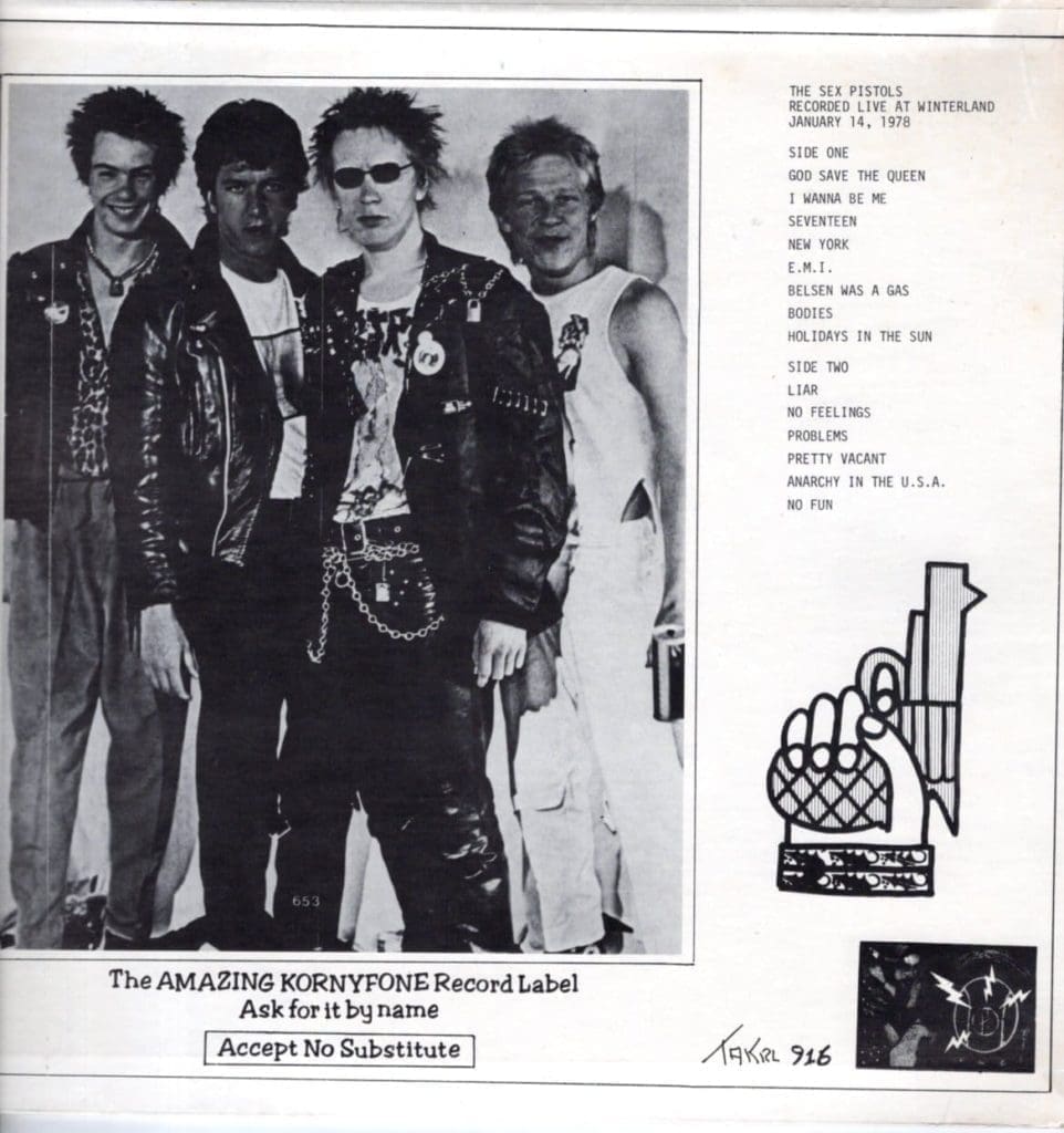 12” Lp Sex Pistols Live At Winterland Au